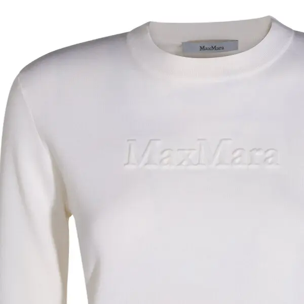 Max Mara Logo Embossed Crewneck Jumper