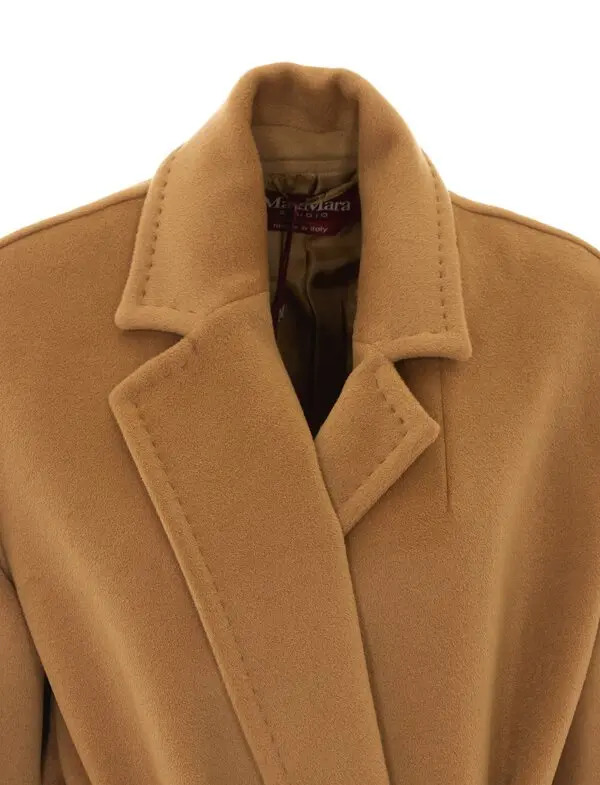 Max Mara Belted Virgin Wool Coat