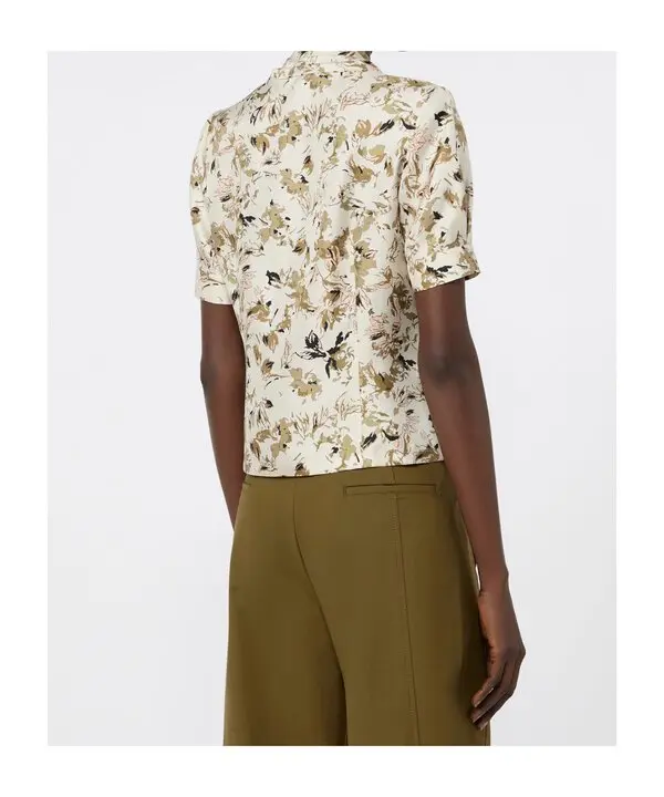 Max Mara Printed Silk Twill Shirt