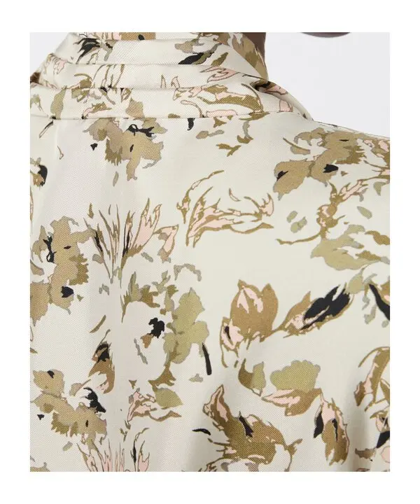 Max Mara Printed Silk Twill Shirt