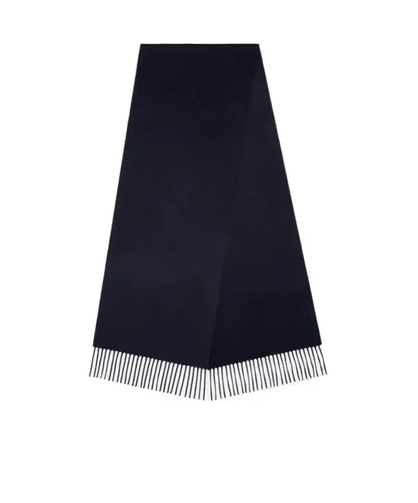 Bottega Veneta Cashmere Scarf - Navy Blue