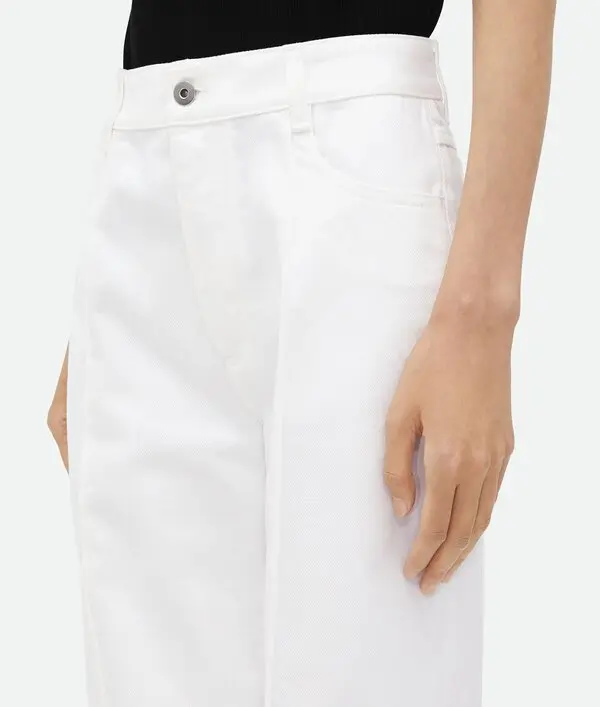 Bottega Veneta Curved Shape Denim Jeans