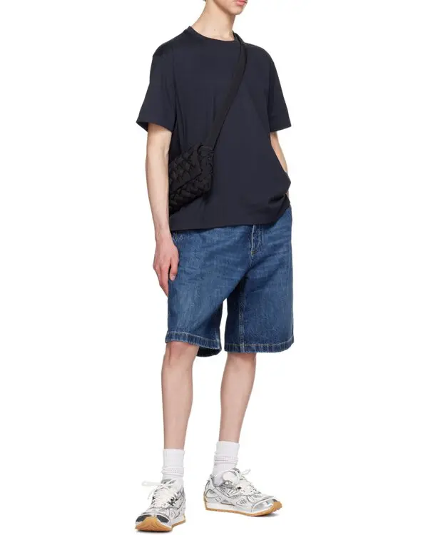 Bottega Veneta Relaxed Fit Jersey T-shirt - Navy Blue