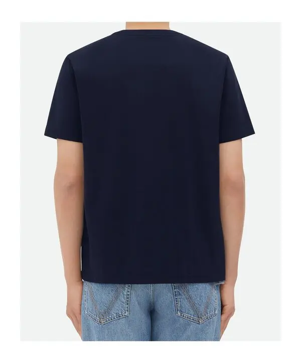 Bottega Veneta Relaxed Fit Jersey T-shirt - Navy Blue