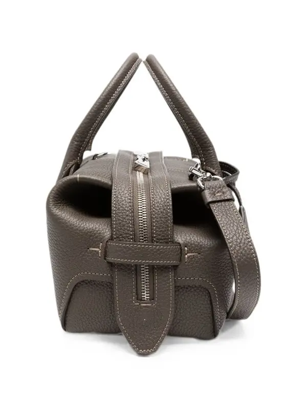 TOD'S Logo-patch Pebbled Tote Bag