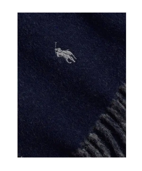 Polo Ralph Lauren Pony Embroidered Fringed Scarf