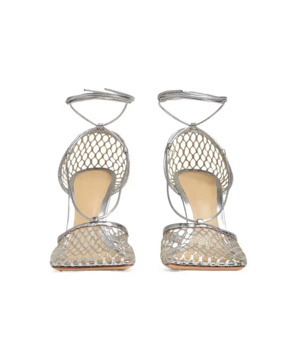 Bottega Veneta Stretch Metallized Mesh Pumps
