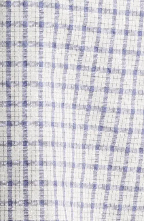 ELWOOD Contrast Collar Short Sleeve Button-up Shirt