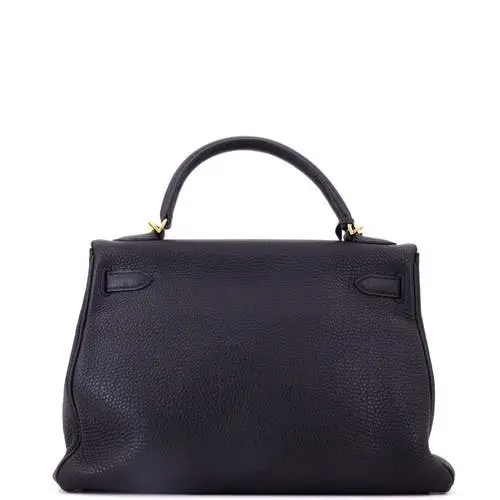 Hermès Kelly Handbag Togo With Gold Hardware 32 - Black