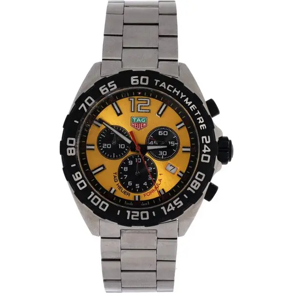 TAG HEUER Formula 1 Chronograph Quartz Watch Stainless Steel 43 - Metallic Silver