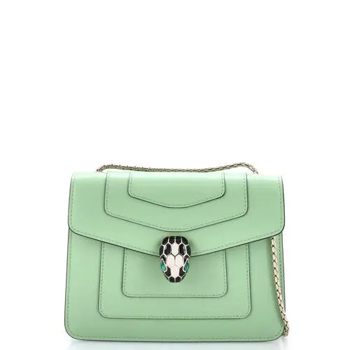 BVLGARI Serpenti Forever Square Shoulder Bag Leather Small
