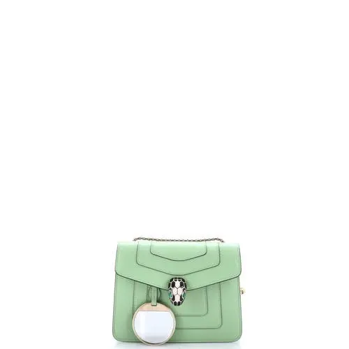 BVLGARI Serpenti Forever Square Shoulder Bag Leather Small