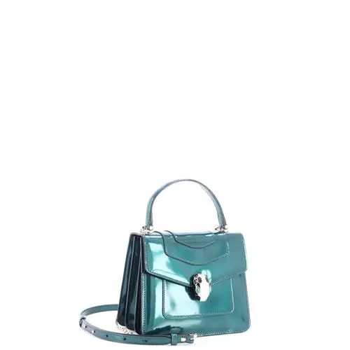 BVLGARI Serpenti Top Handle Bag Patent Small