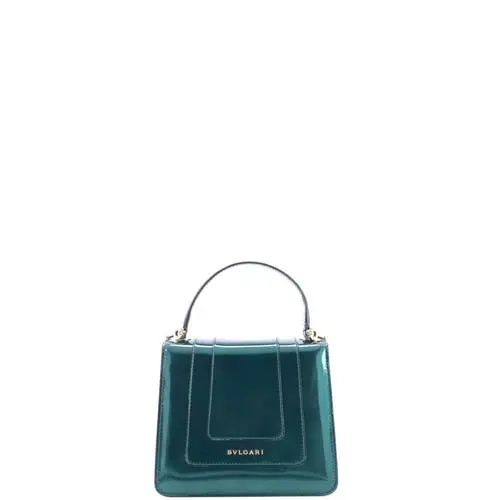 BVLGARI Serpenti Top Handle Bag Patent Small