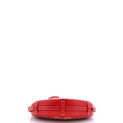Goyard Hirondelle Shoulder Bag Coated Canvas And Leather - Red