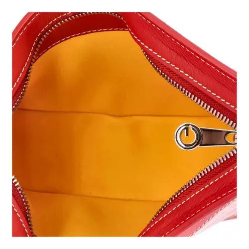 Goyard Hirondelle Shoulder Bag Coated Canvas And Leather - Red
