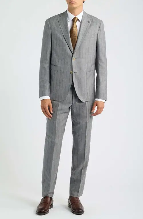 JACK VICTOR Irving Chalk Stripe Wool Suit
