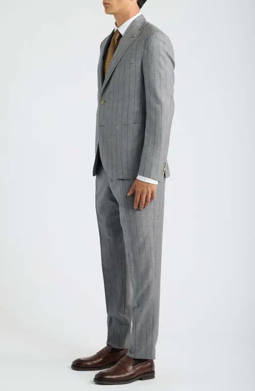JACK VICTOR Irving Chalk Stripe Wool Suit