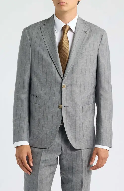 JACK VICTOR Irving Chalk Stripe Wool Suit