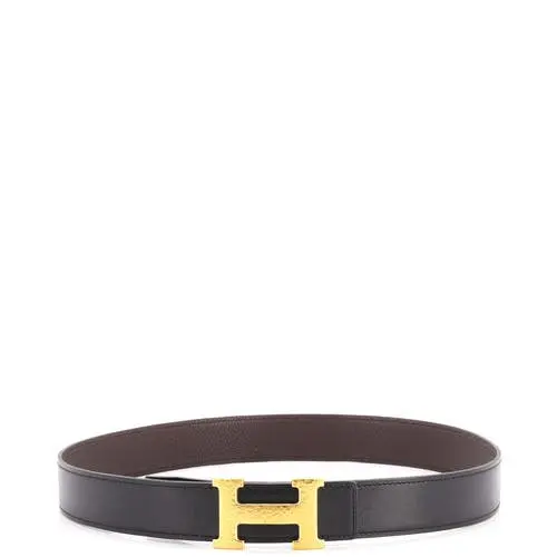 Hermès Constance Martelee H Reversible Belt Leather With Hammered Hardware Medium