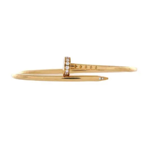 CARTIER Juste Un Clou Bracelet 18k Yellow Gold With Diamonds Small - Metallic Gold