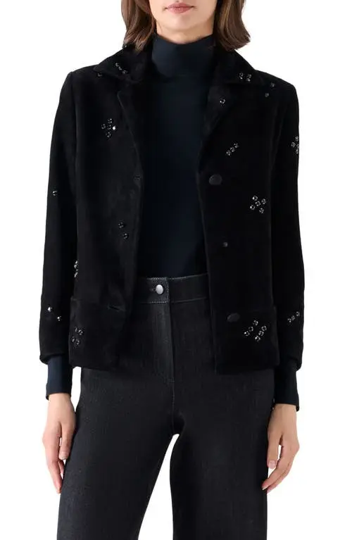 Akris Embellished Suede Jacket