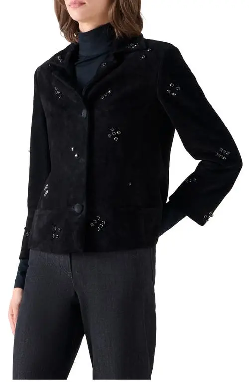 Akris Embellished Suede Jacket