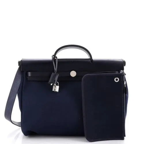 Hermès Herbag Zip Leather And Toile 39