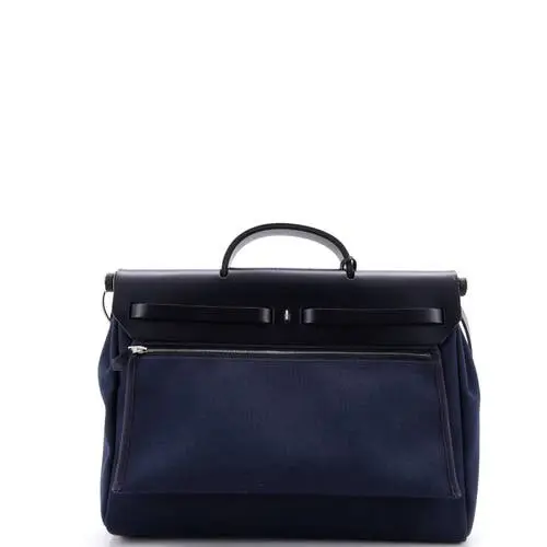 Hermès Herbag Zip Leather And Toile 39