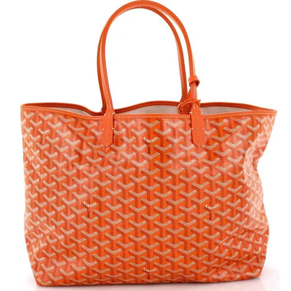Goyard Saint Louis Tote Coated Canvas Pm - Orange