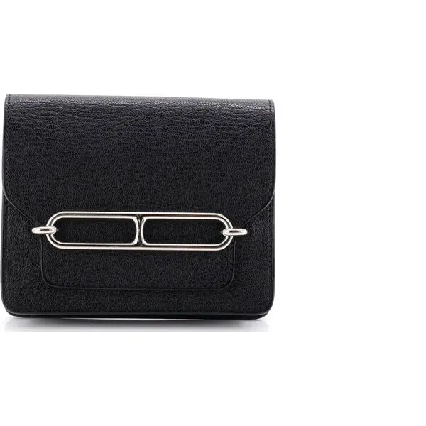 Hermès Roulis Slim Wallet Chevre Mysore - Black