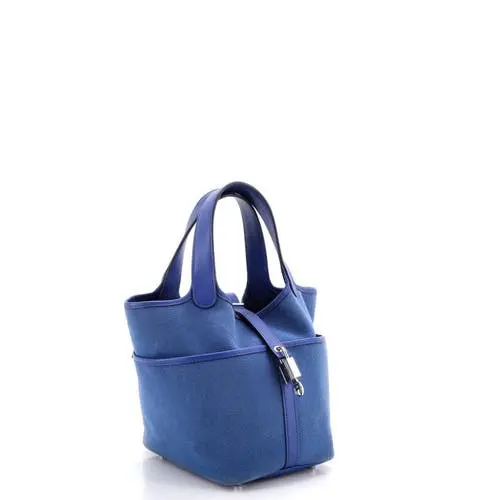 Hermès Cargo Picotin Lock Bag Canvas And Swift Pm