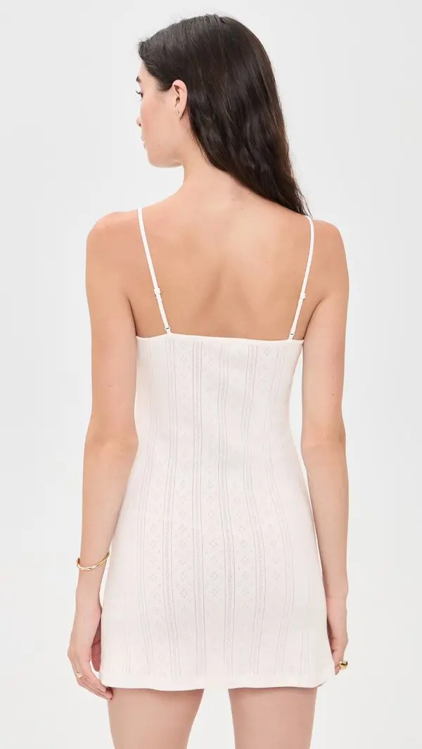 Good American The Pointelle Mini Dress