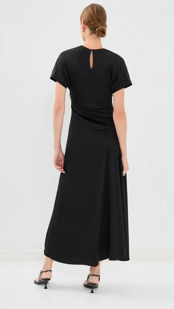 Simkhai Marabella Draped Midi Dress
