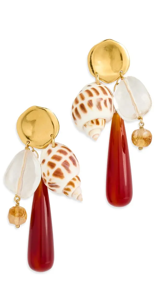 Chan Luu Shore Charm Earrings - Sunset