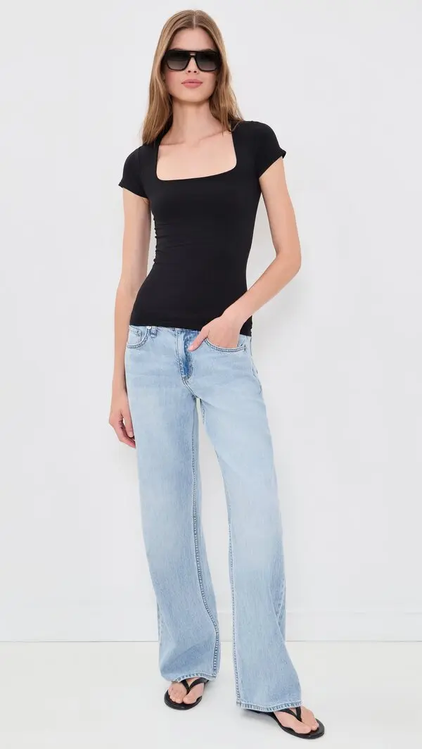 Free People Clean Lines Baby Tee