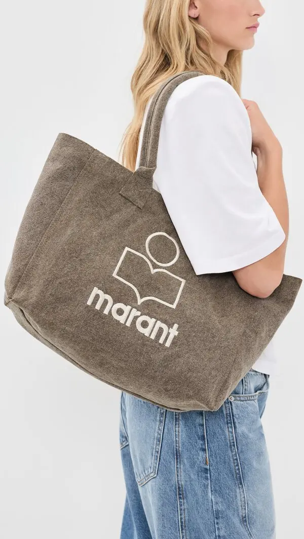 Isabel Marant Étoile Yenky Zipped Tote Bag - Dark Khaki