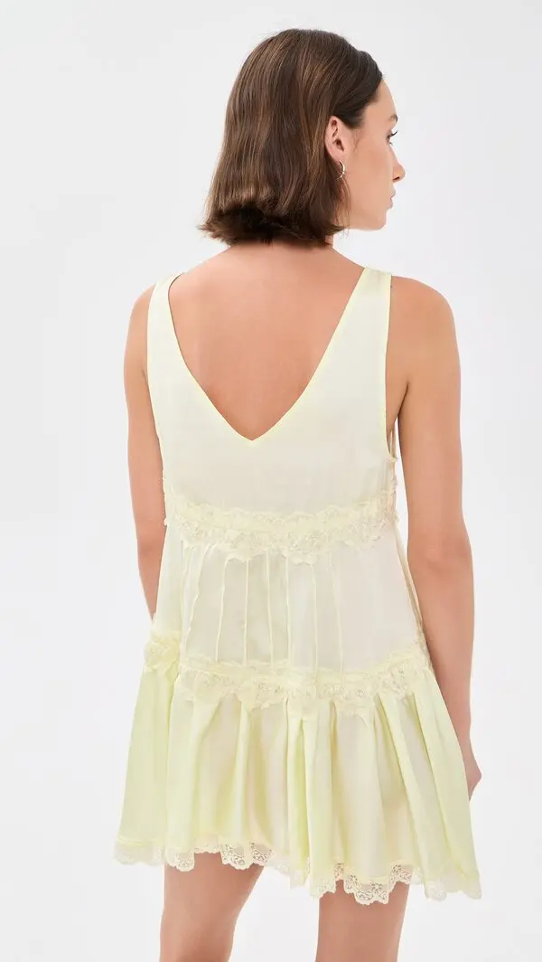 Free People In This Groove Mini Slip Dress