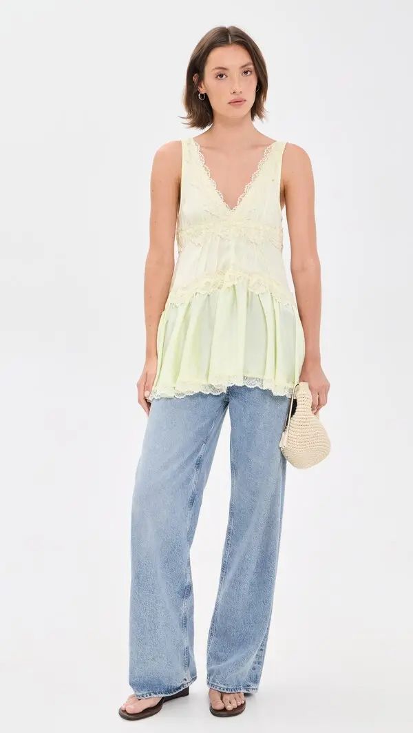Free People In This Groove Mini Slip Dress