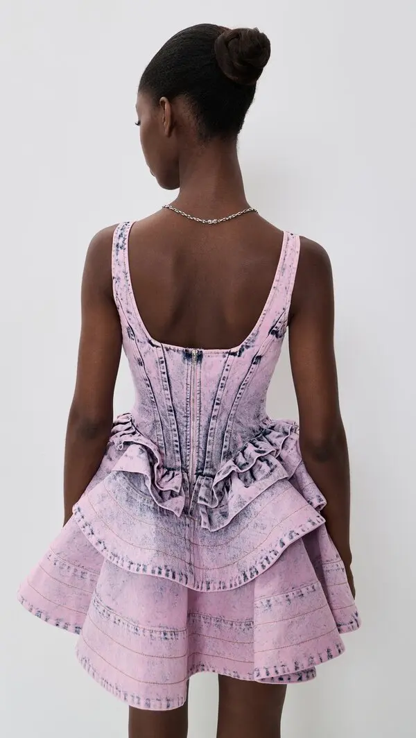 AKNVAS Kaitlyn Denim Fit And Flare Dress