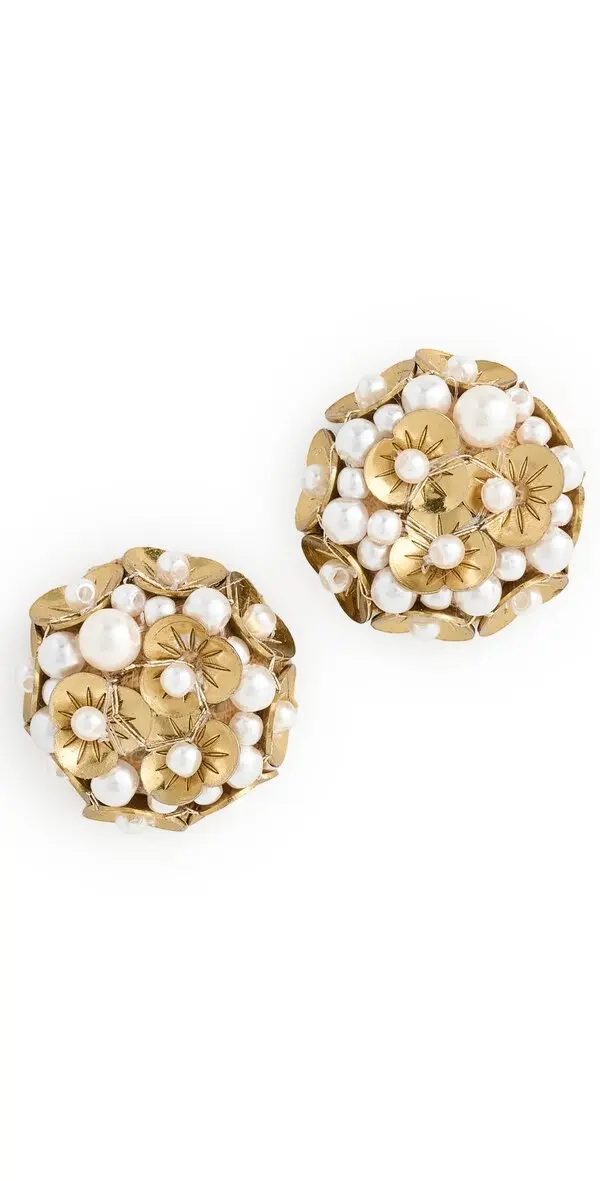 Deepa Gurnani Kamar Earrings - Gold