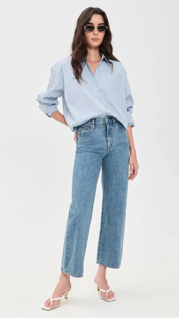 Good American The Poplin Easy Shirt