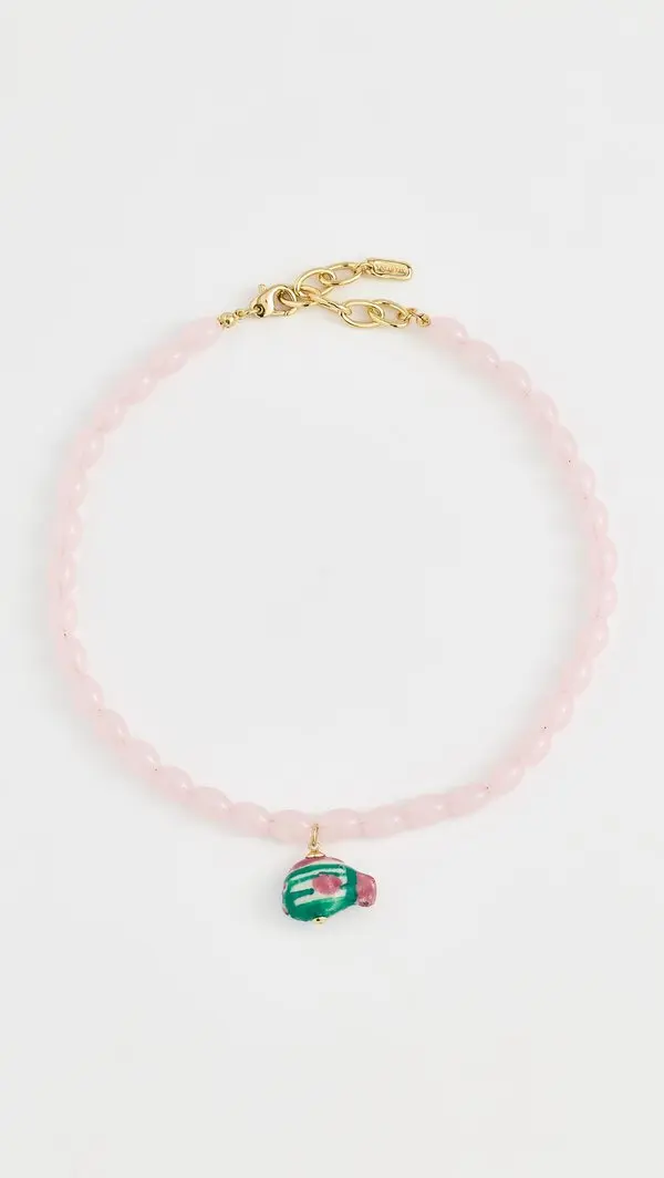 LOGAN TAY Beaded Carnival Fish Necklace