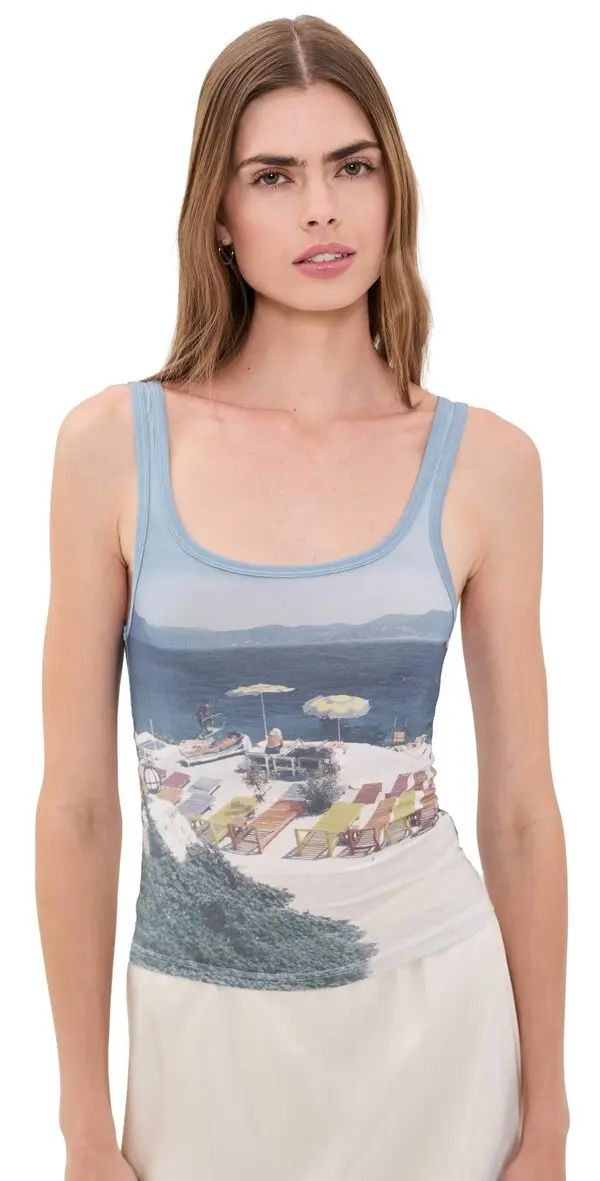 YELLOW THE LABEL Fara Tank - Blues