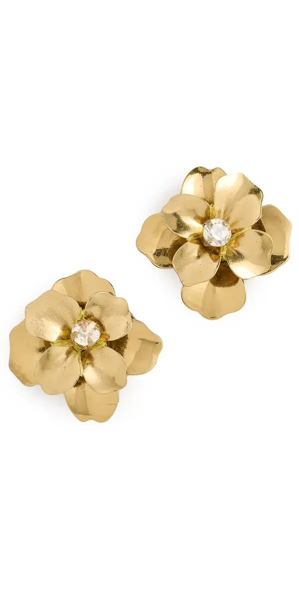 Deepa Gurnani Siran Earrings - Gold