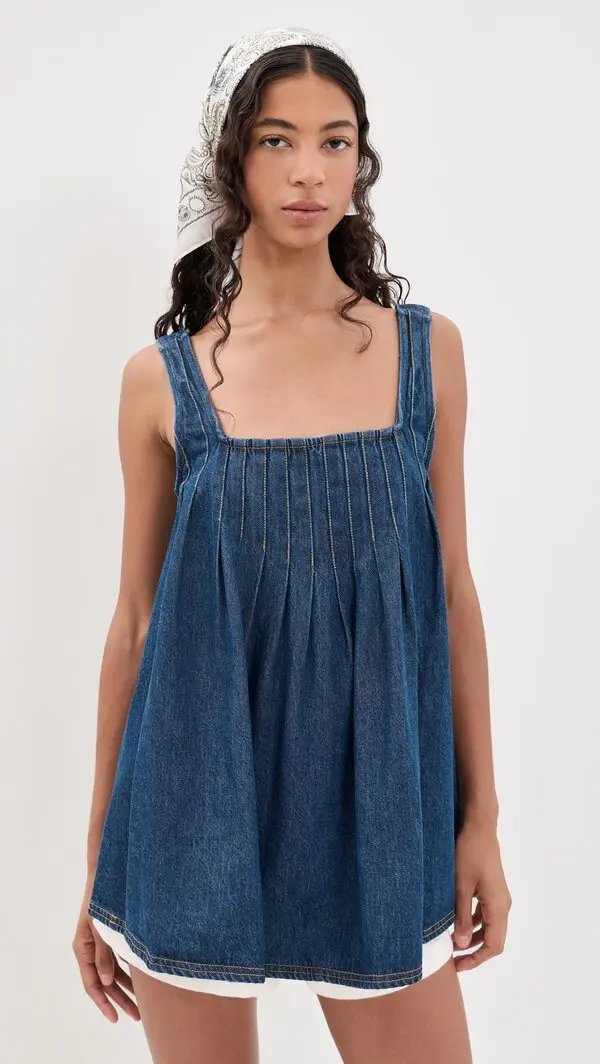 Free People Katie Denim Tunic