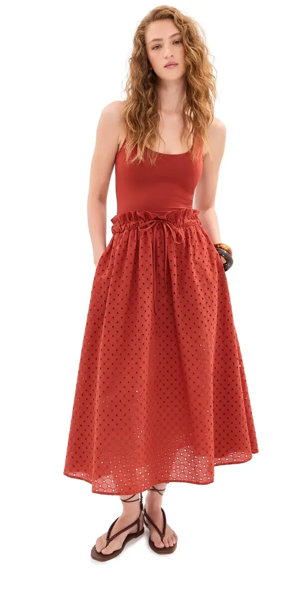 LE BOP Alexia Midi Dress - Marsala