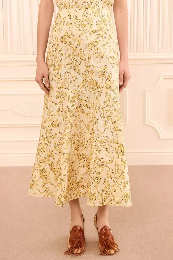 Ulla Johnson Clarisse Trumpet Midi Skirt