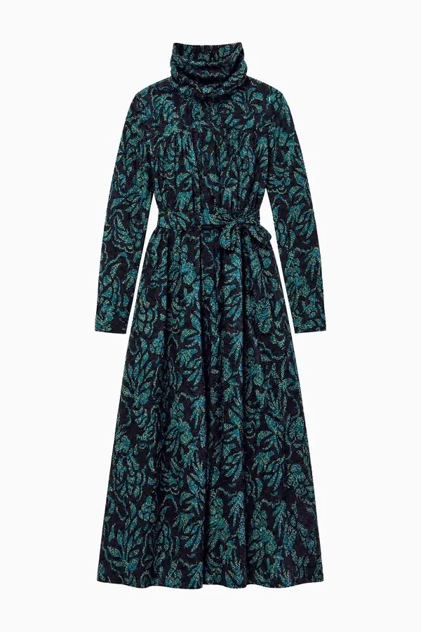 Ulla Johnson Amira High Neck Cotton Dress