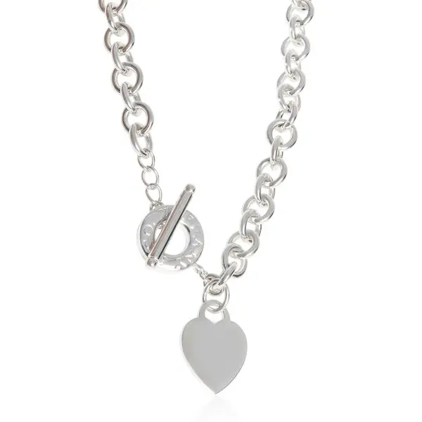 Tiffany & Co. Sterling Silver Heart Tag Necklace